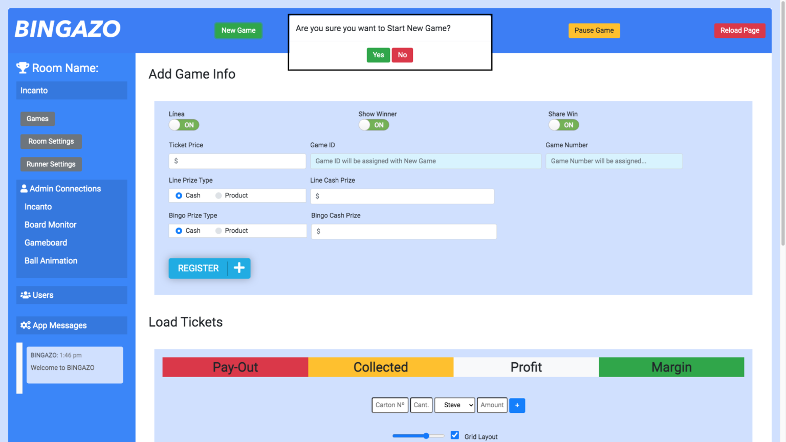 BINGAZO Bingo Documentation - BINGAZO