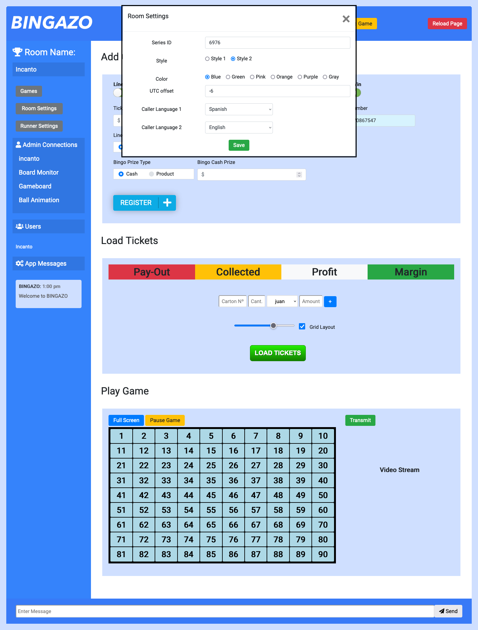 BINGAZO Bingo Documentación - BINGAZO